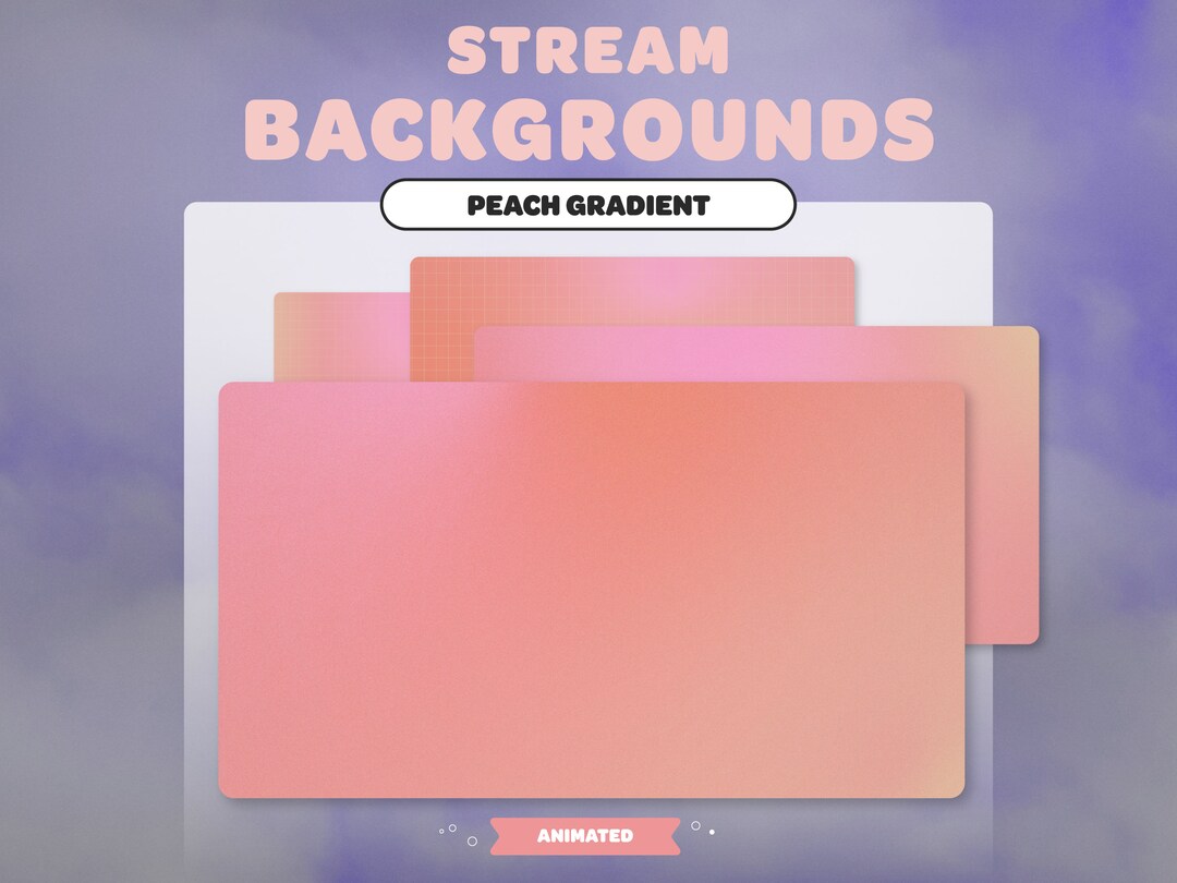 ANIMATED GRADIENT BACKGROUNDS | Pastel Peach | Streamer | Twitch ...