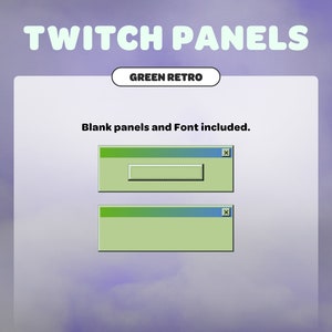 35 Green Windows Alert TWITCH PANELS | Green | Streamer | Twitch ...