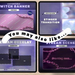 Pink Chain WEBCAM OVERLAY | Stream Overlay | Twitch | Discord | Youtube ...