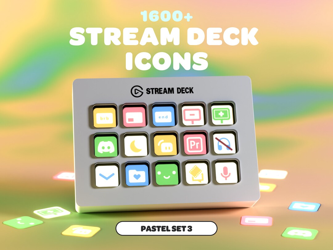 STREAM DECK ICONS Pastel 3 | Streamer | Twitch | Discord | Youtube ...