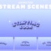 Cute Blue Bubblegum ANIMATED STREAM SCENE Pack Pastel Blue Streamer ...