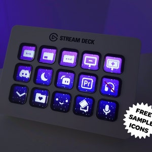 ANIMATED GALAXY V2 Stream Deck Icons | Streamer | Twitch | Discord ...