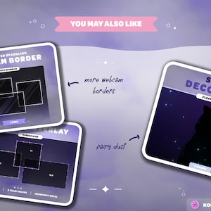 Animated Sparkling WEBCAM OVERLAY | Pink Glow | for Streamers | Twitch ...