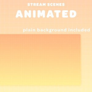 Cute Peach Bubblegum ANIMATED STREAM SCENE Pack | Pastel Orange and ...