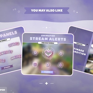 Cute Soap Bubble ANIMATED STREAM SCENE Pack | Pastel Pink & Purple ...