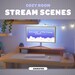 ANIMATED STREAM SCENES Cozy Room Pastel Blue Streamer Twitch Youtube ...