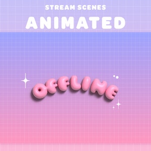 Cute Pink Bubblegum ANIMATED STREAM SCENE Pack | Pastel Pink | Streamer ...