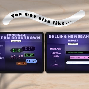 Stream Countdown Timer | Customizable | 3 Min, 5 Min, 10 Min | Starting Soon | Streamer | Twitch ...