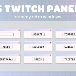 35 Dreamy White and Pastel Windows Alert TWITCH PANELS - Etsy