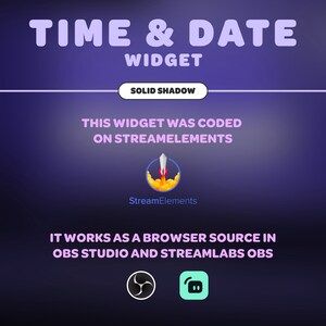 Customizable Time and Date Widget | for Twitch, Youtube and Facebook ...