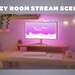 ANIMATED STREAM SCENES Cozy Room Pastel Pink Streamer - Etsy