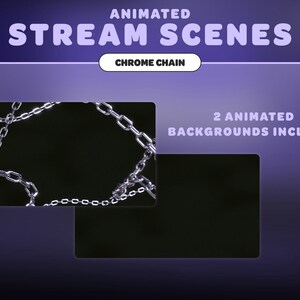 ANIMATED STREAM SCENE Pack | Chrome Chains | Y2K | Chrome | 2000s Style ...