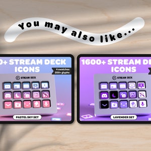 STREAM DECK ICONS Pink | Streamer | Twitch | Discord | Youtube ...