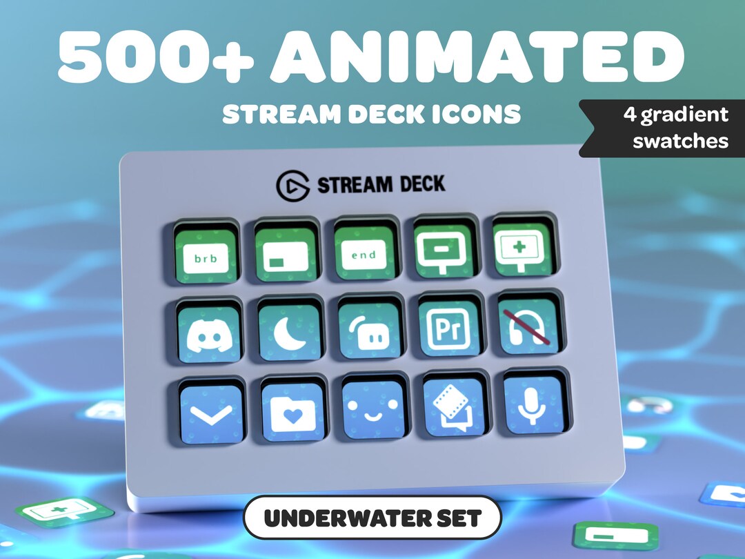 ANIMATED UNDERWATER Stream Deck Icons Streamer Twitch - Etsy