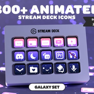 ANIMATED GALAXY Stream Deck Icons Streamer Twitch - Etsy