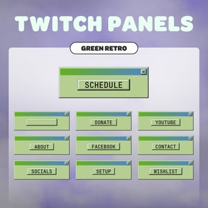 35 Green Windows Alert TWITCH PANELS | Green | Streamer | Twitch ...