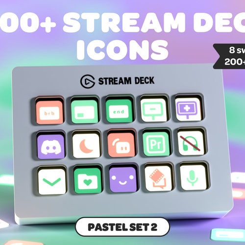 STREAM DECK ICONS Lavender Streamer Twitch Discord - Etsy