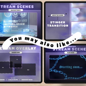 Blue Chain WEBCAM OVERLAY | Stream Overlay | Twitch | Discord | Youtube ...