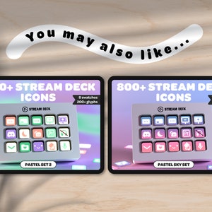 STREAM DECK ICONS Pastel 1 Streamer Twitch Discord Youtube Streaming ...