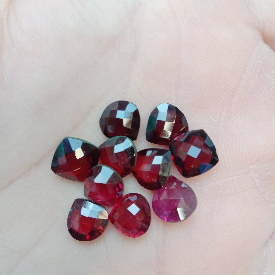 Aaa+garnet Stone,briollate Garnet Stone, Red Garnet Stone, Facted ...