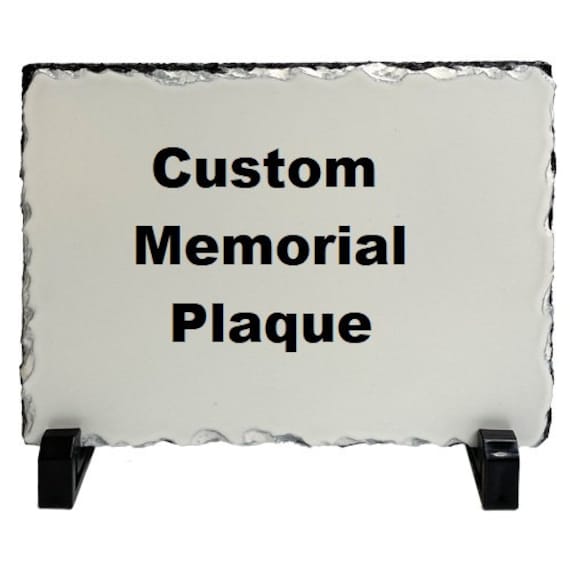 Custom Memorial Plaque | Etsy
