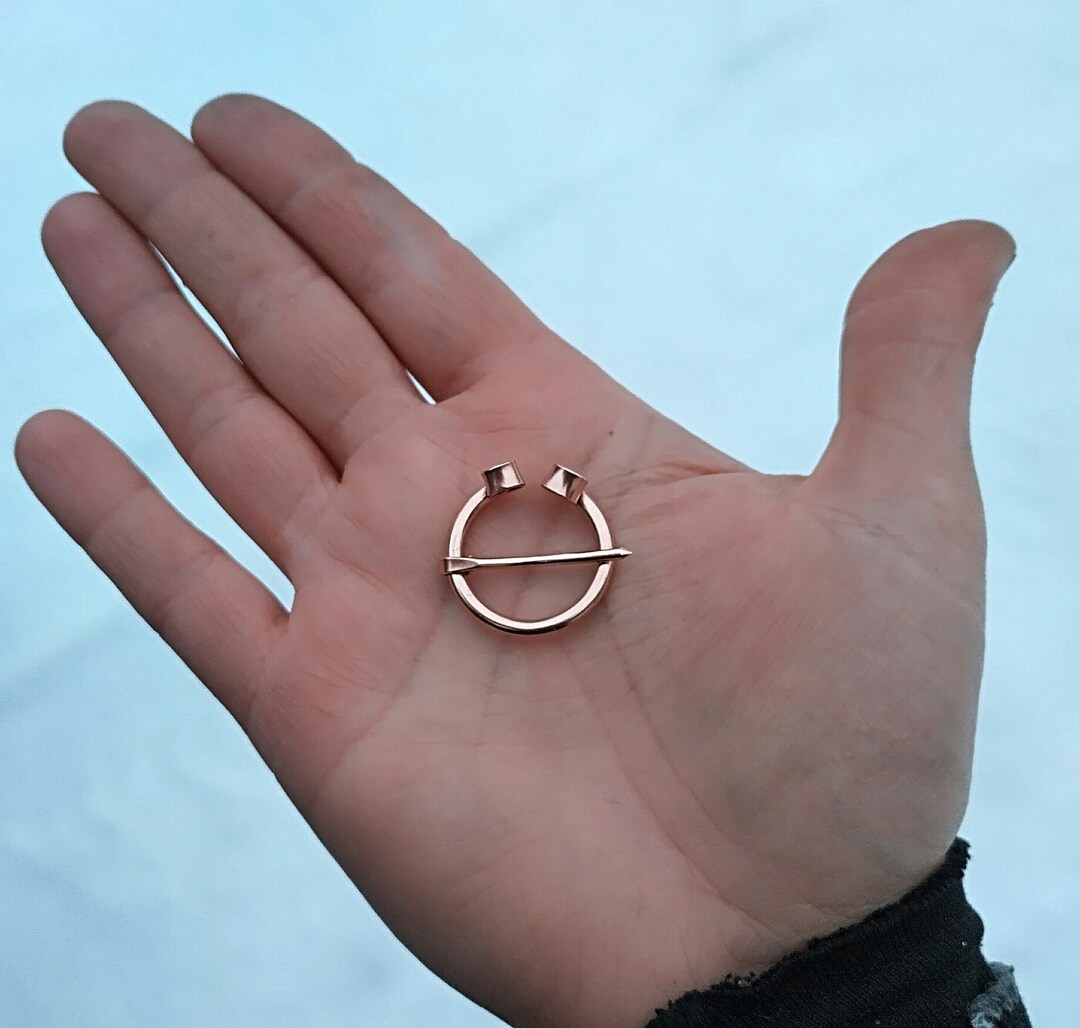 Cloak Pin, Horseshoe Pin, Historical Brooch - Etsy
