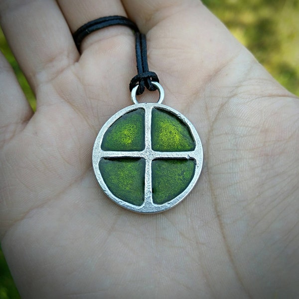 Solar Cross Pendant - Etsy