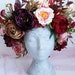 Burgundy Crown Flower Crown Wedding Woodland Crown Boho Big - Etsy