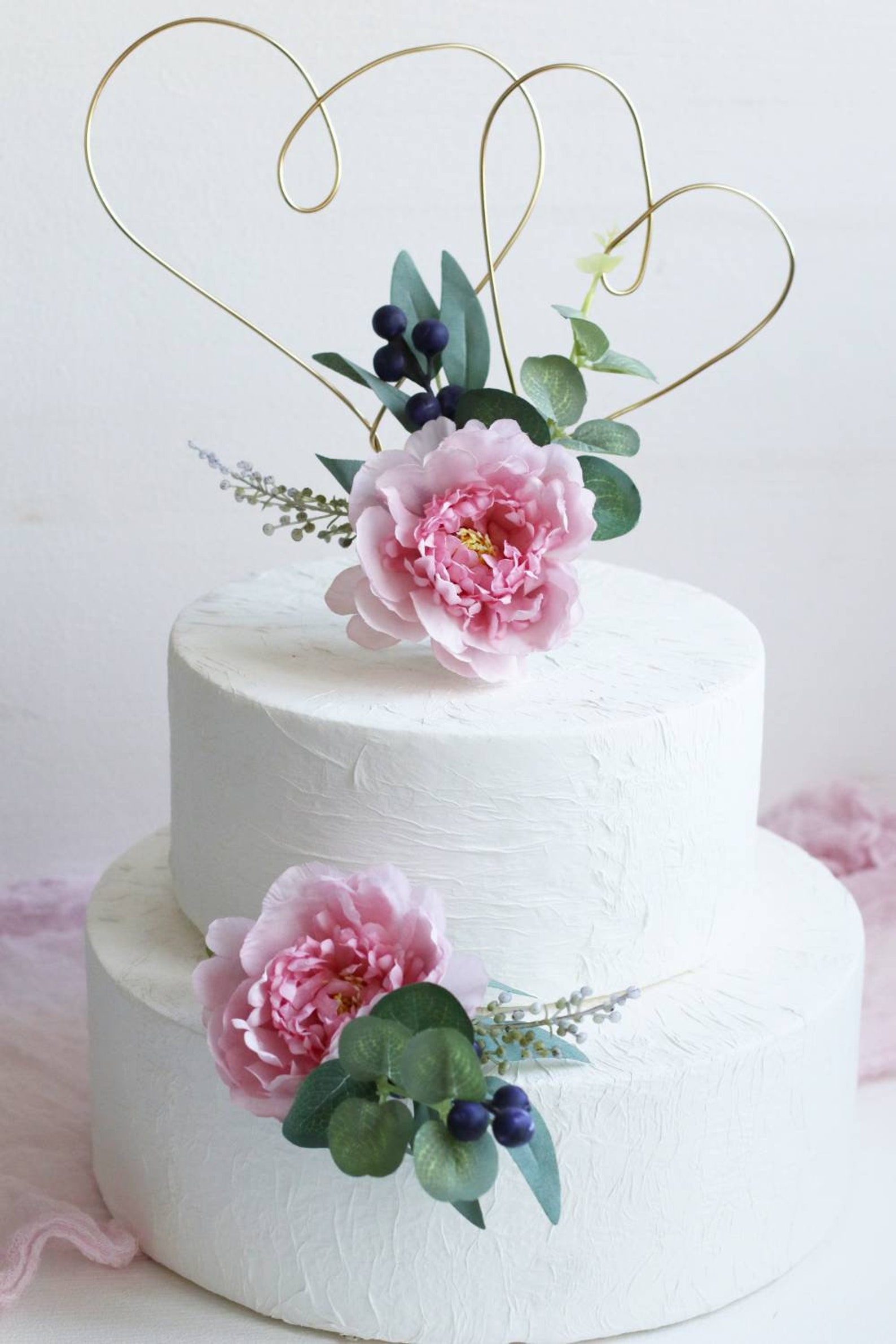 Rustic Cake Topper Love Cake Topper Flower Cake Topper Wire - Etsy