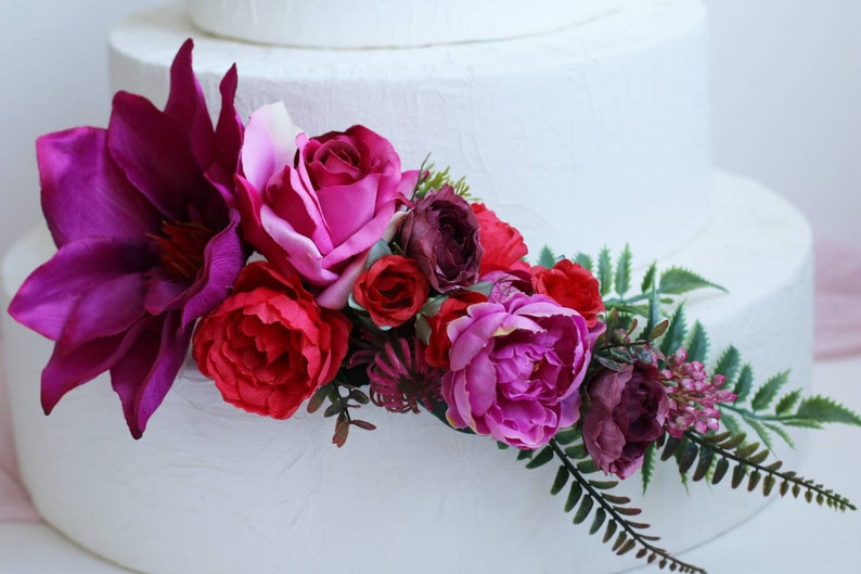 Wedding Cake Flowers Cake Topper Flowers Tropical Cake Topper - Etsy