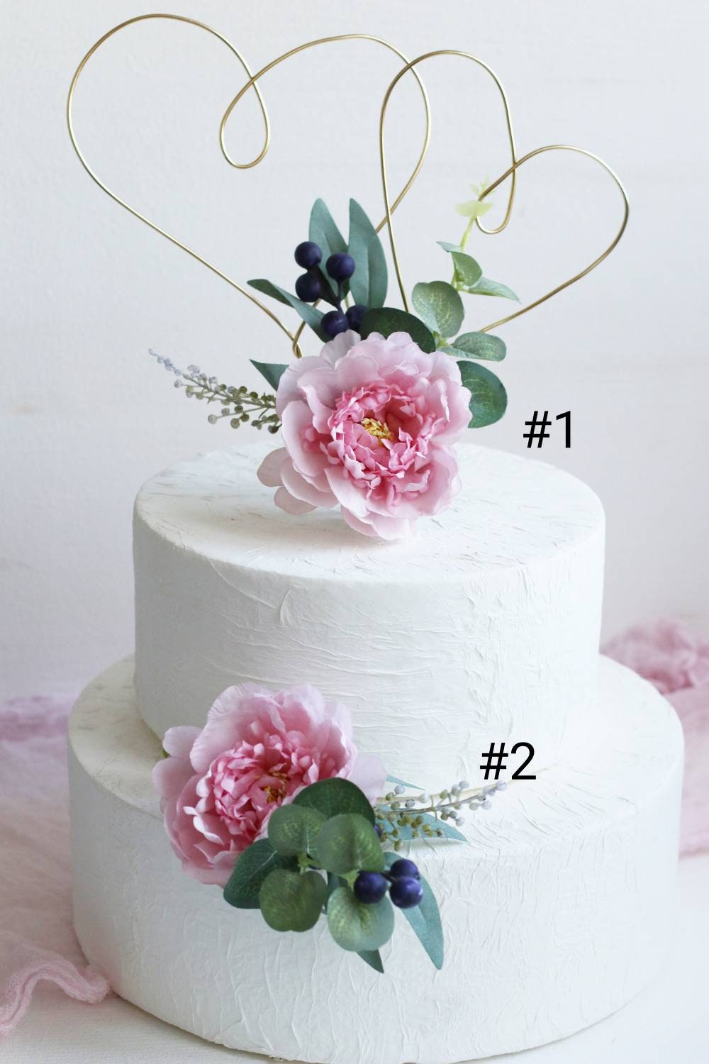 Rustic Cake Topper Love Cake Topper Flower Cake Topper Wire | Etsy