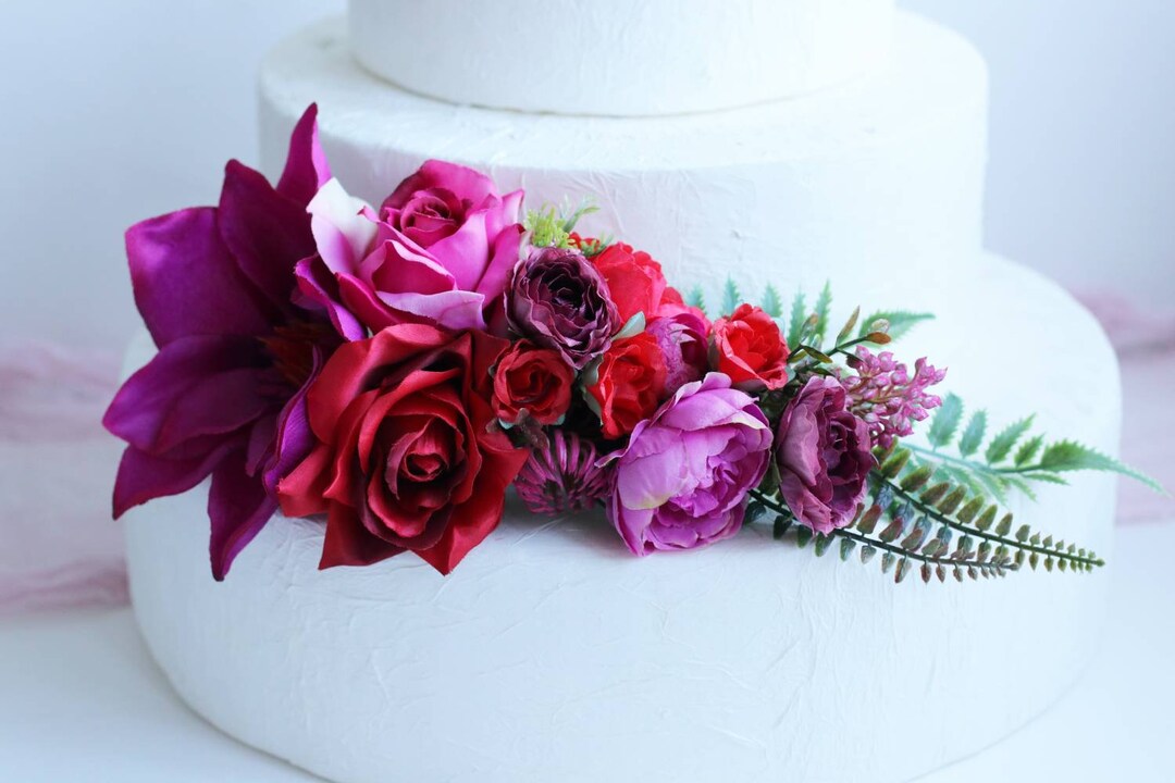 Wedding Cake Flowers Cake Topper Flowers Tropical Cake Topper Floral ...