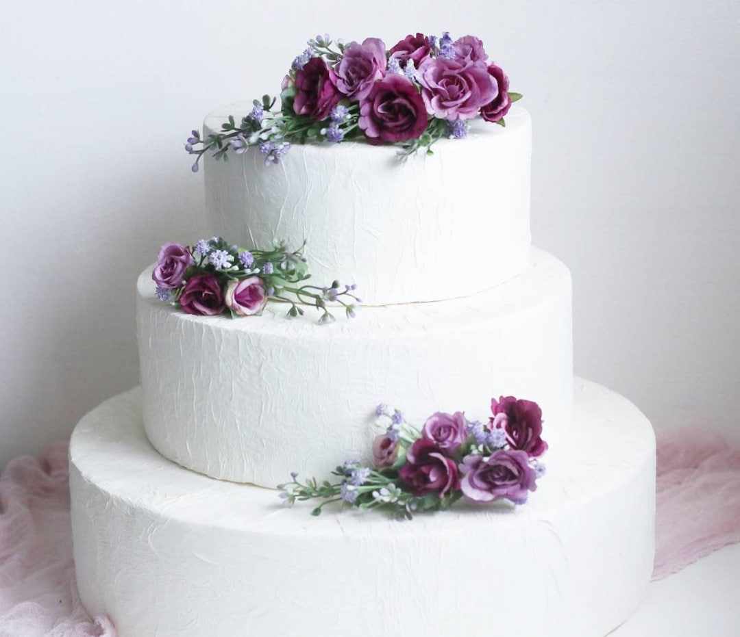 Purple Cake Topper Peony Cake Topper Floral Topper Boho Cake Topper ...