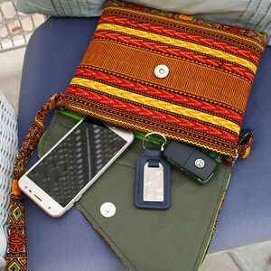 Shoulder Bag Traditional African Kitenge Fabric Green Multi - Etsy UK