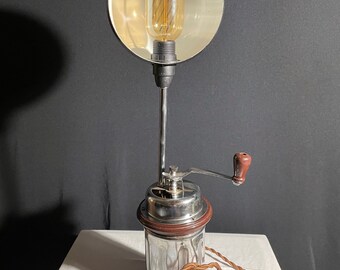 Coffee Grinder Lamp - Etsy
