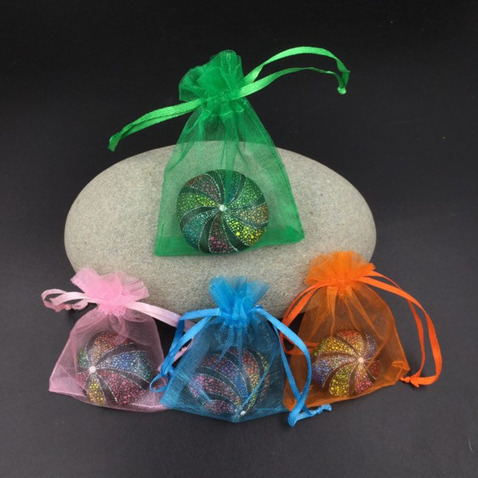 4 Special Rainbow Gifts, Hand Painted and Dot Painted Rainbow Mandala ...