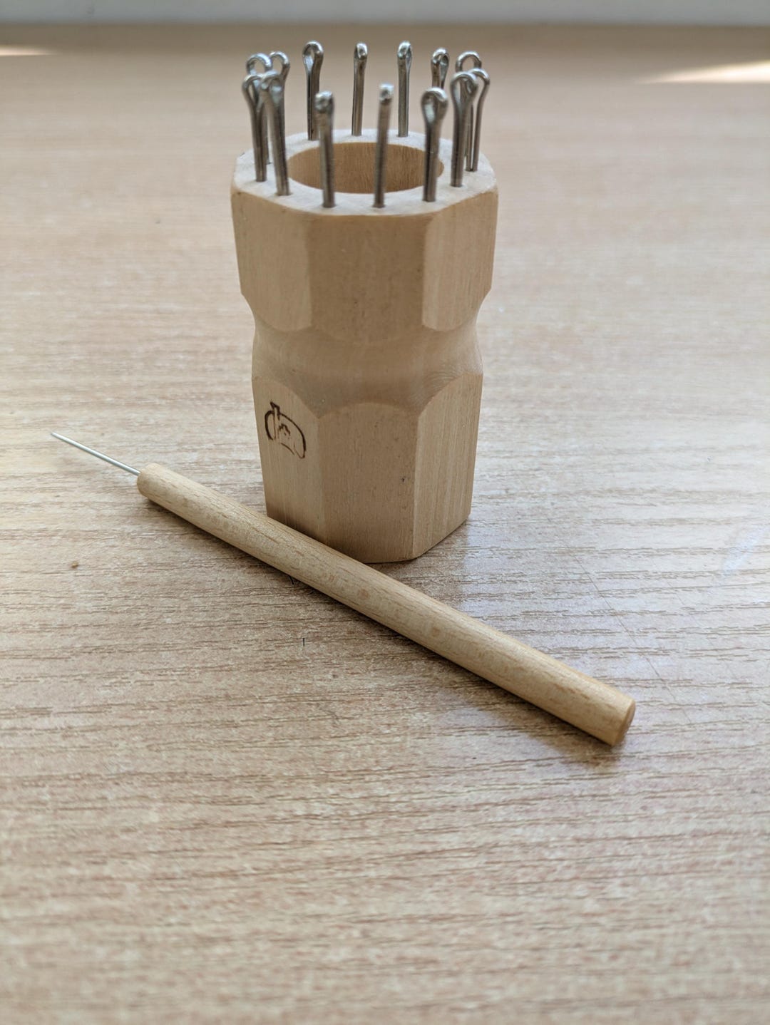 Knitting Dolly, Knitting Machine, Vintage French Wooden Spools ...