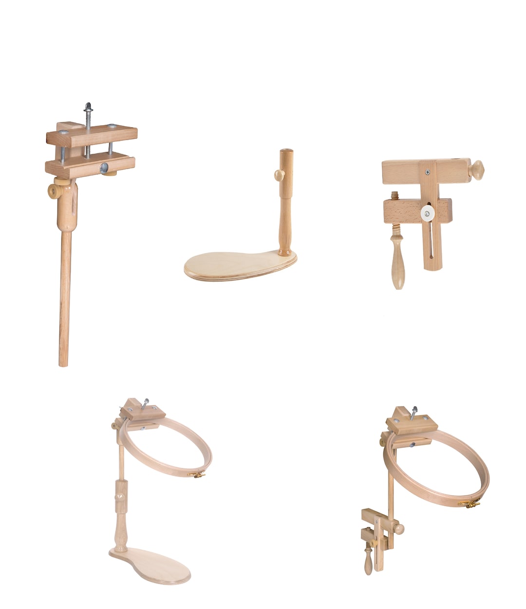 Full Embroidery Tools With Lap Stand, Embroidery Hoop Holder, Table ...