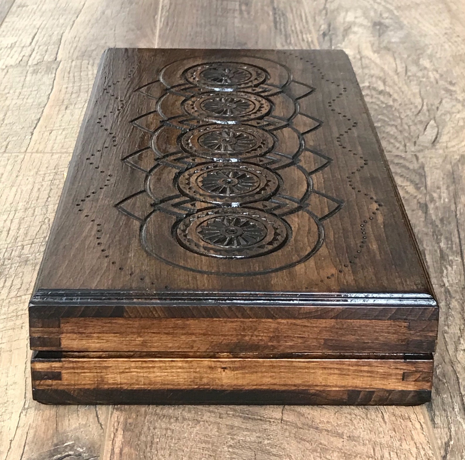 Handmade Backgammon Set Wooden Backgammon Board Gift for | Etsy