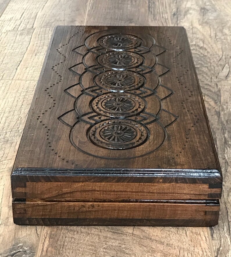 Handmade Backgammon Set Wooden Backgammon Board Gift for | Etsy