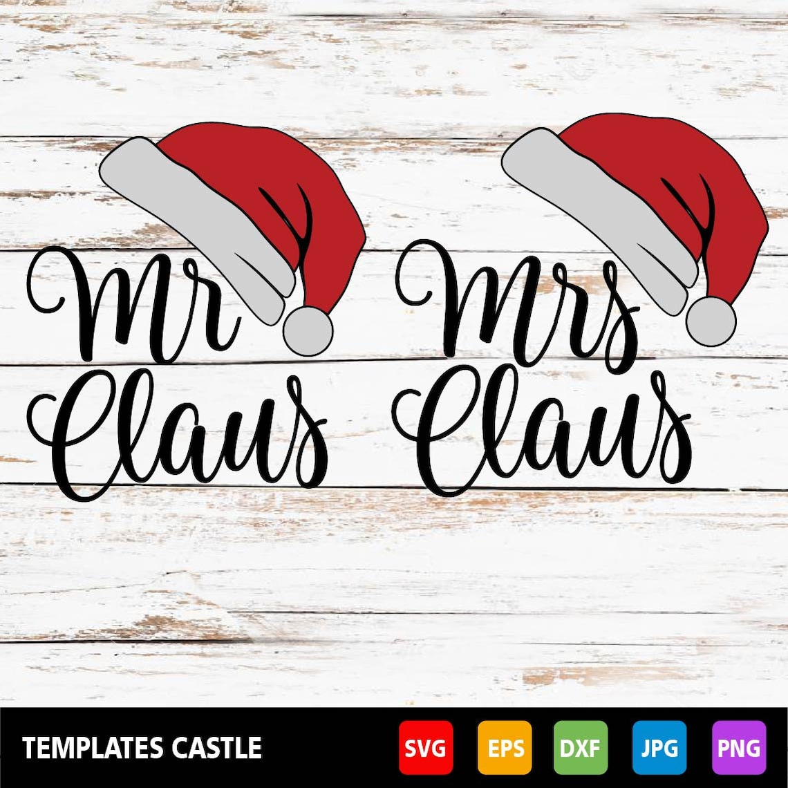 Christmas Christmas SVG Mr. Claus Mrs. Clausmr. Claus - Etsy