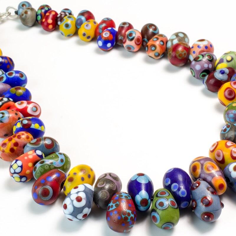 Lampwork Bead Necklace - Etsy