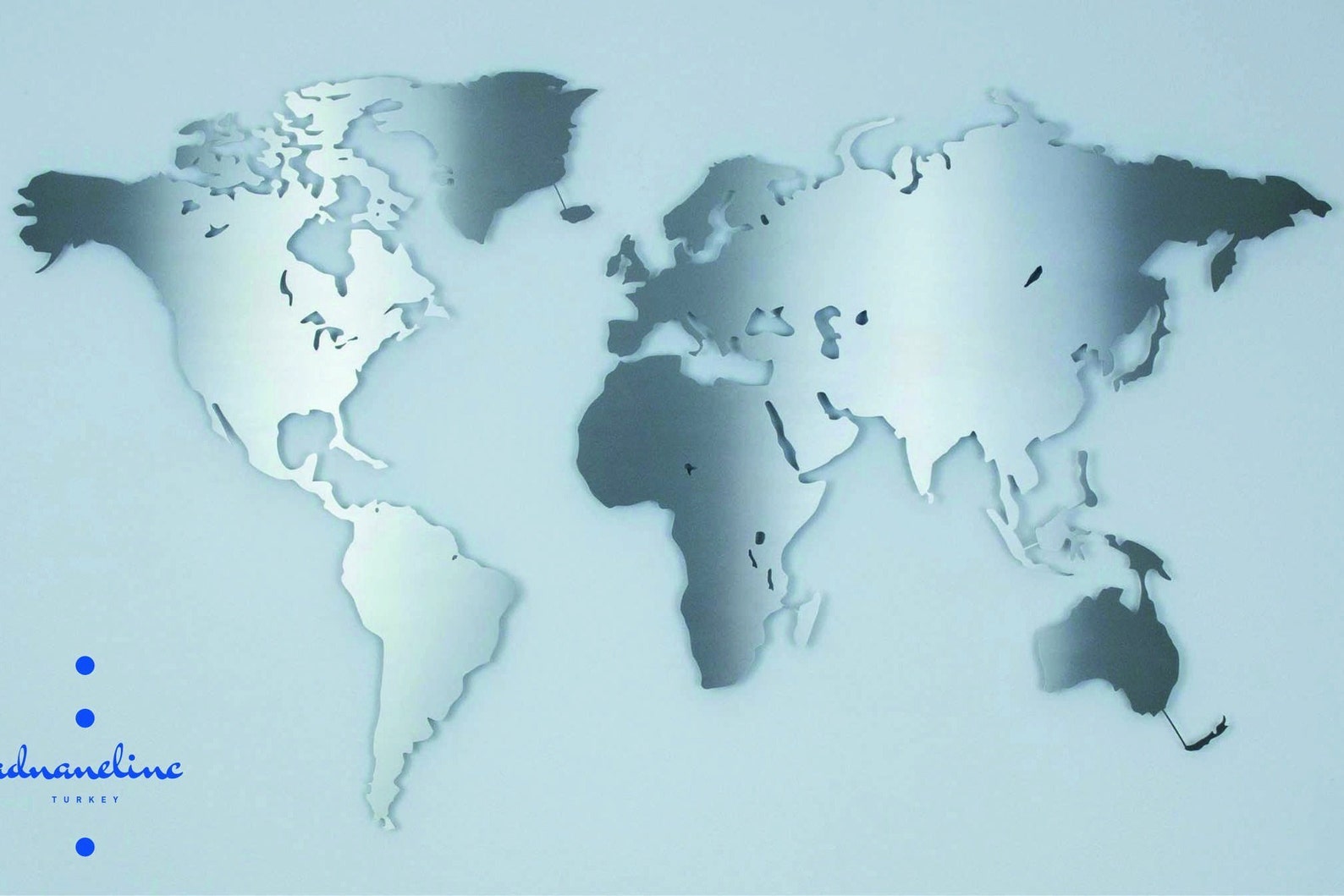 Metal World Map Metal Wall Decor Metal Wall Artworld - Etsy