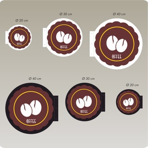 Flag Shop Sign, Round Shop Sign, Blade Sign,custom Shop Sign, Modern ...