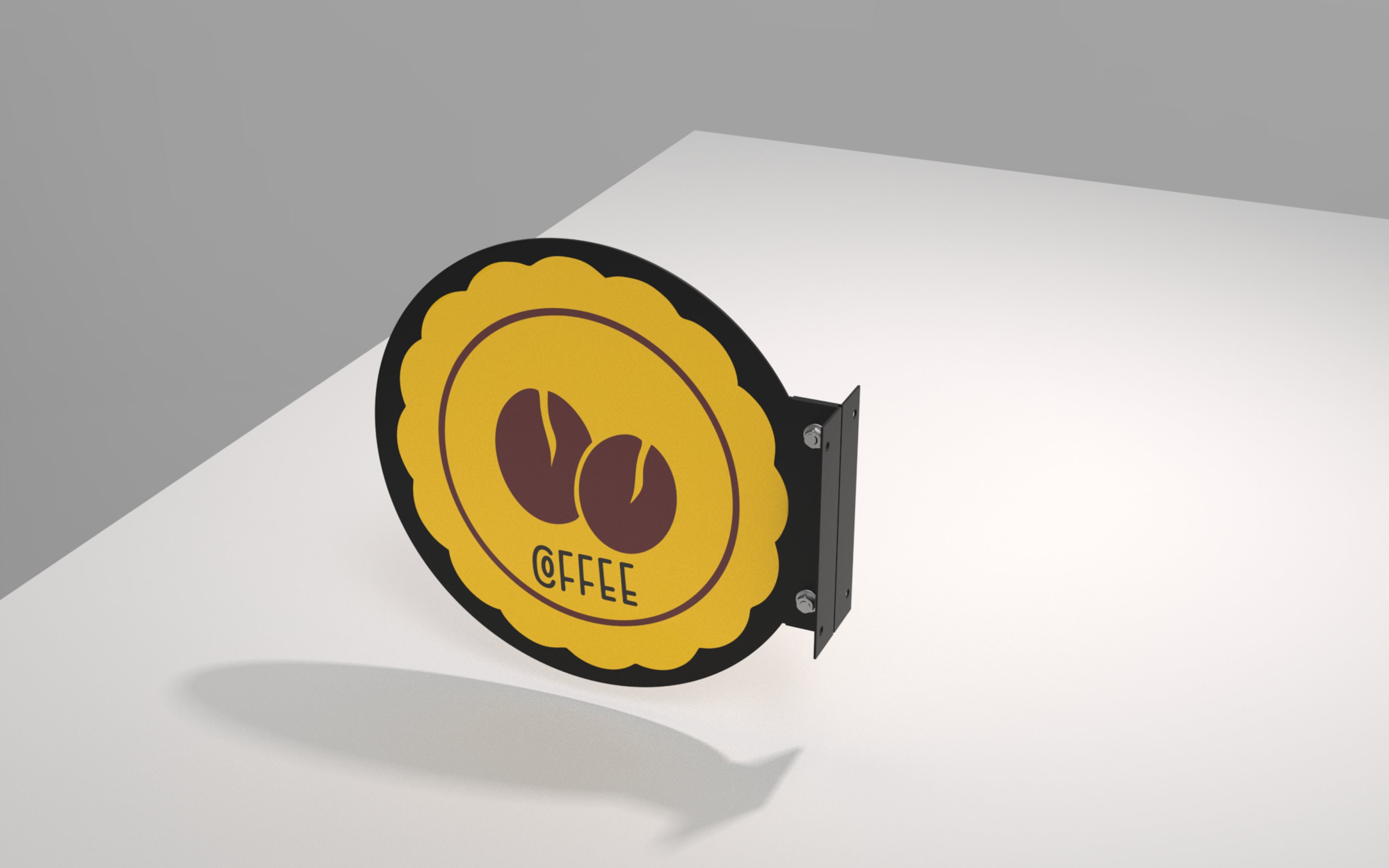 Flag Shop Sign Round Shop Sign Blade Signcustom Shop Sign - Etsy Canada