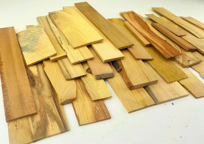 Beautiful thin wood offcuts for Jewellery work Marquetry | Etsy
