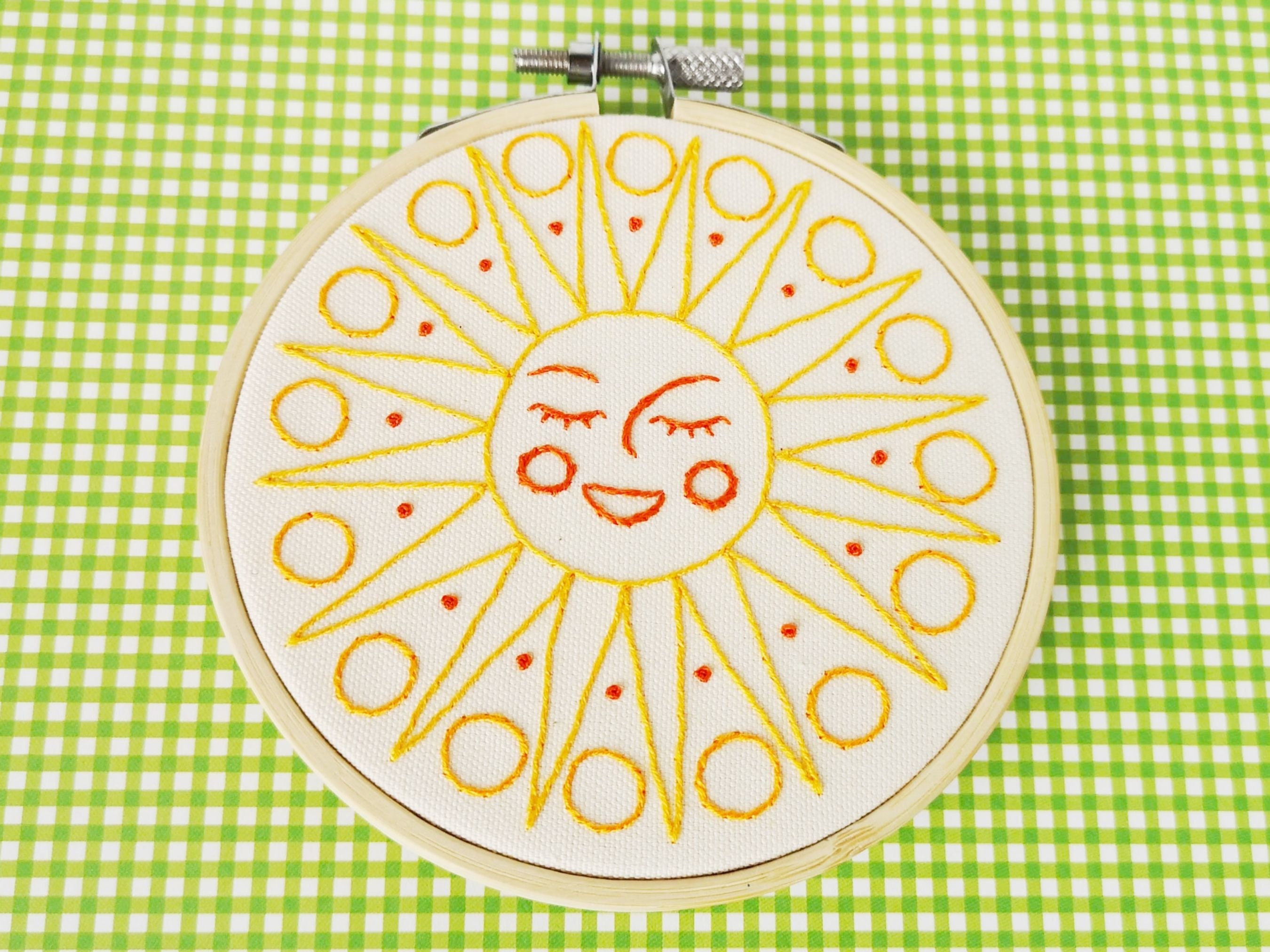Young Sun Hand Embroidery Pdf Pattern and Instructions Simple - Etsy