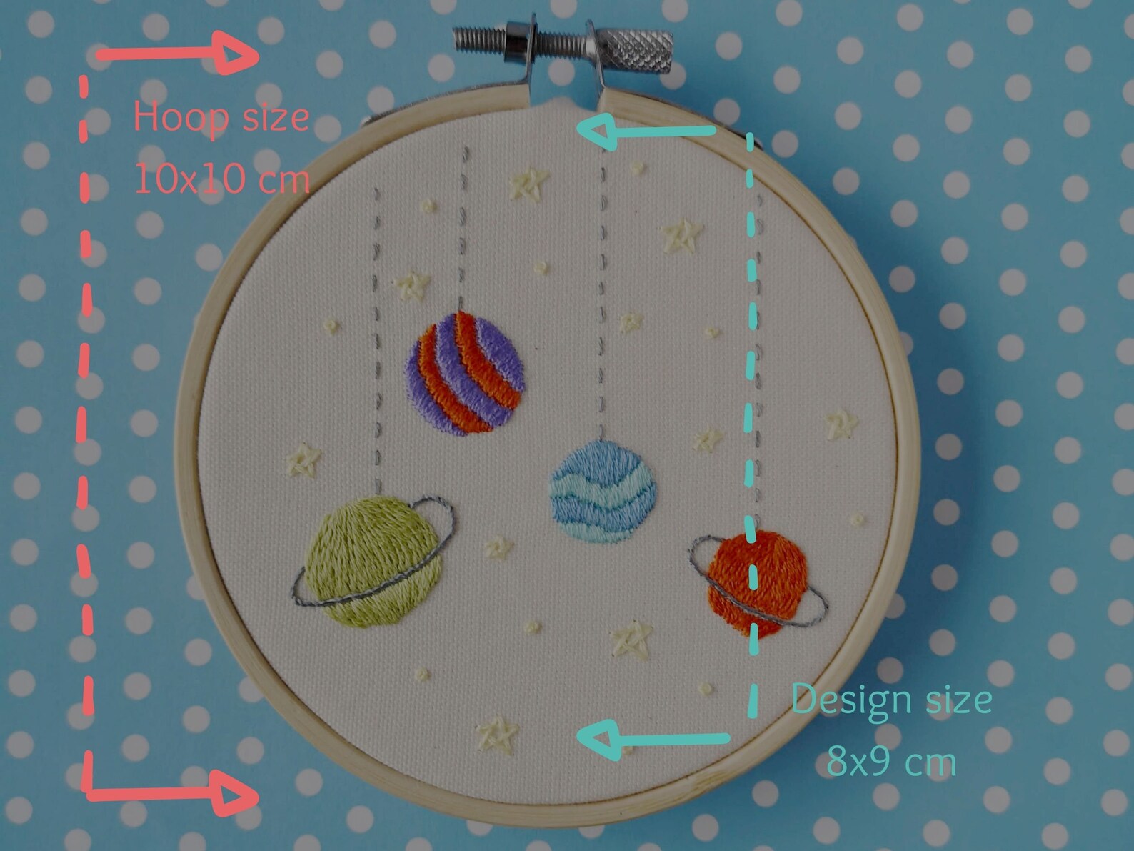 Toy Galaxy Hand Embroidery Pdf Pattern and Instructions - Etsy