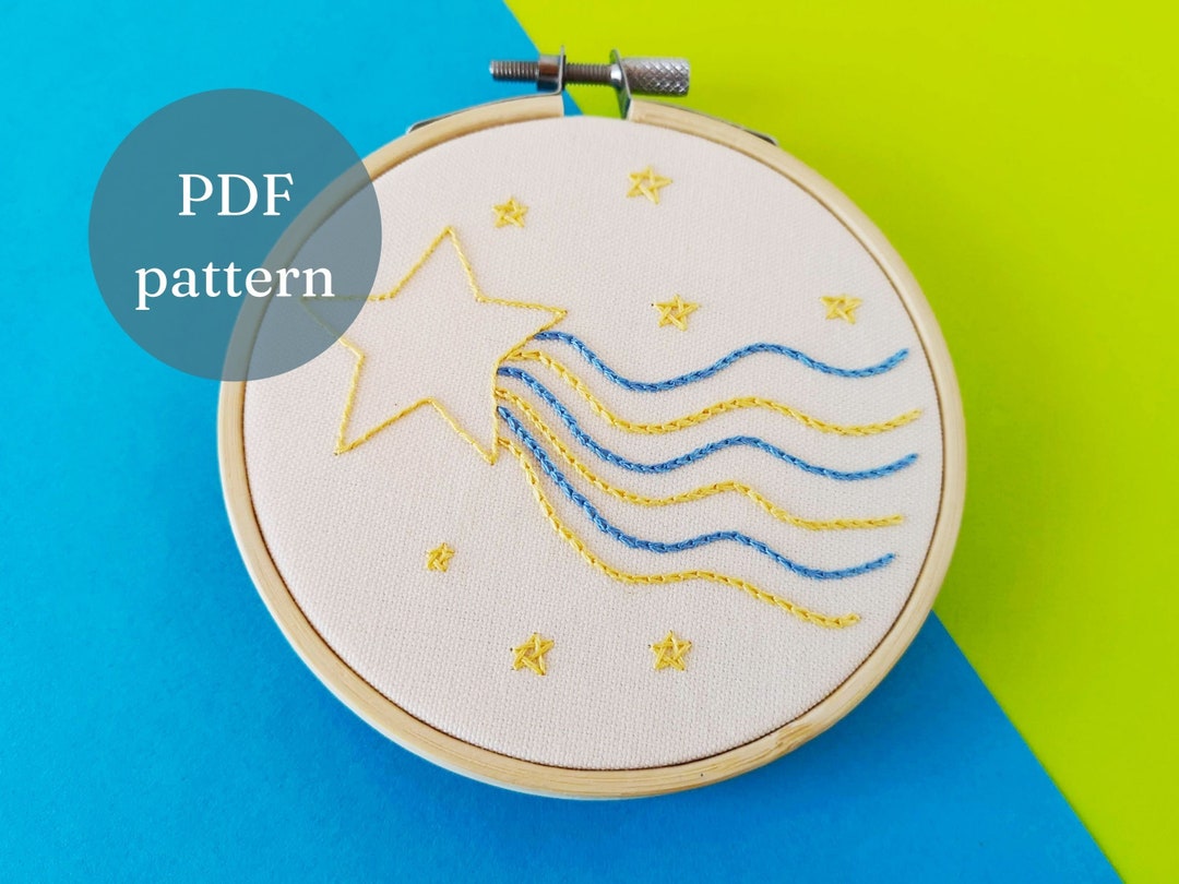 Milky Way Pattern for Hand Embroidery. Pdf Download With - Etsy Singapore