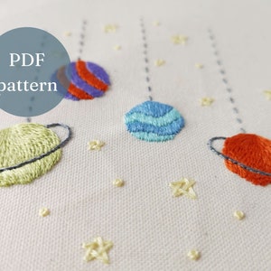 Toy Galaxy Hand Embroidery Pdf Pattern and Instructions - Etsy